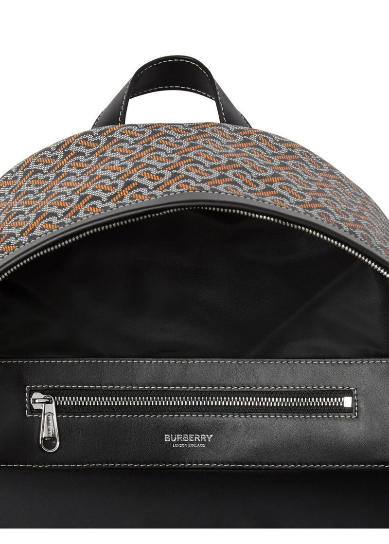 BURBERRY Monogram Print And Leather Backpack | Endource