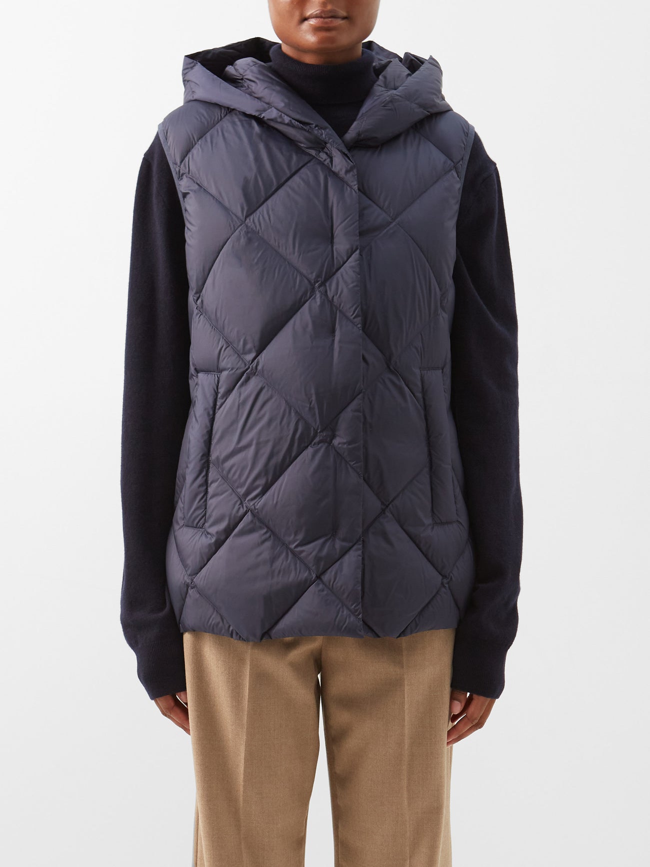 WEEKEND MAX MARA Frutto Gilet in Blue | Endource