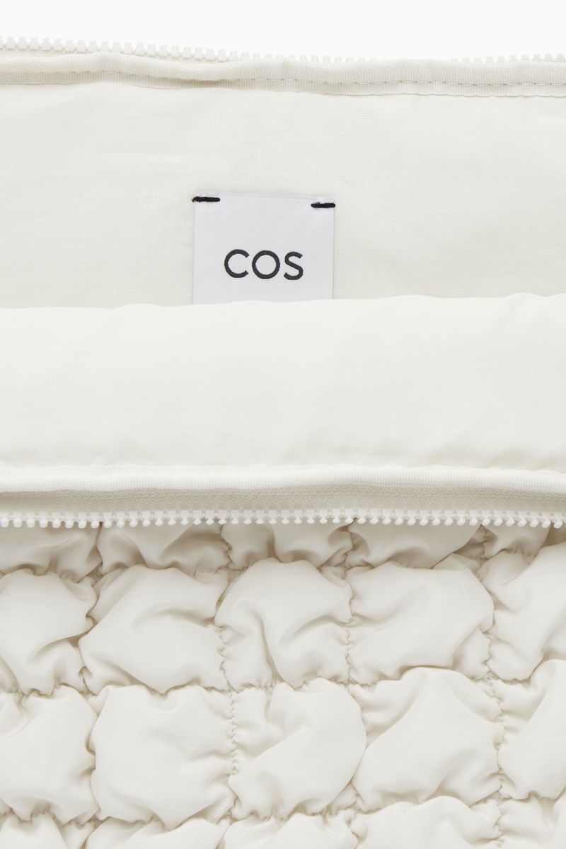 COS Quilted Laptop Case in OFF-WHITE | endource