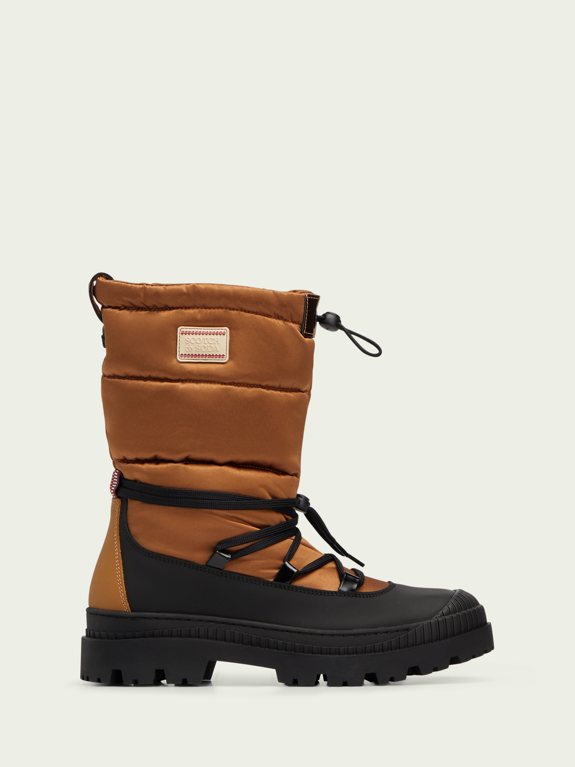 SCOTCH & SODA Conni Mid-Rise Boot in bronze | endource