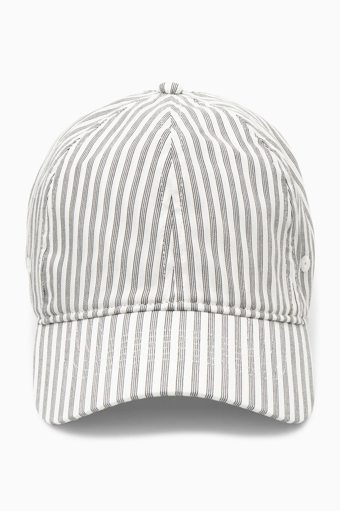 COS Striped Baseball Cap in WHITE / STRIPED | endource