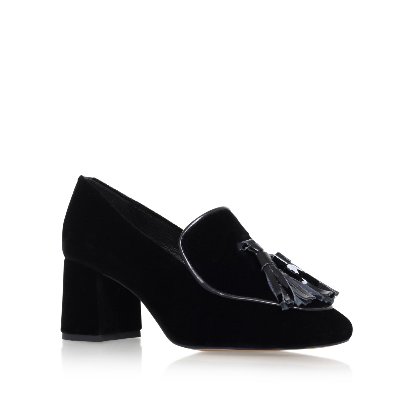 KG KURT GEIGER Alexa Mid Heel Court Shoes in BLACK | endource