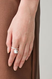 COS Sterling Silver Ball Ring in silver | Endource