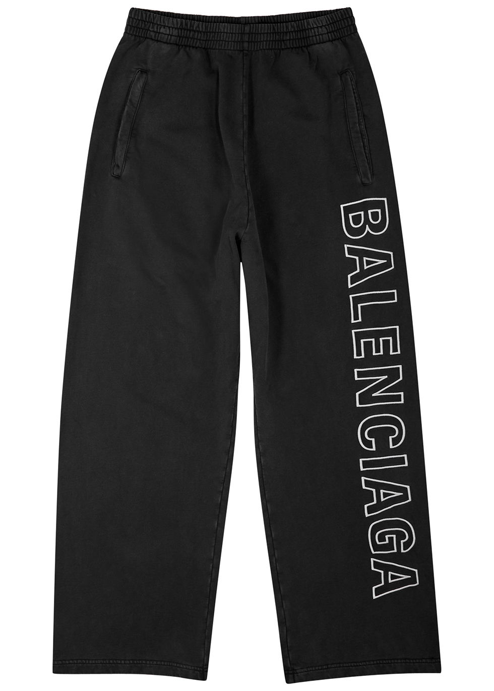 BALENCIAGA Logo-Embroidered Sweatpants | endource