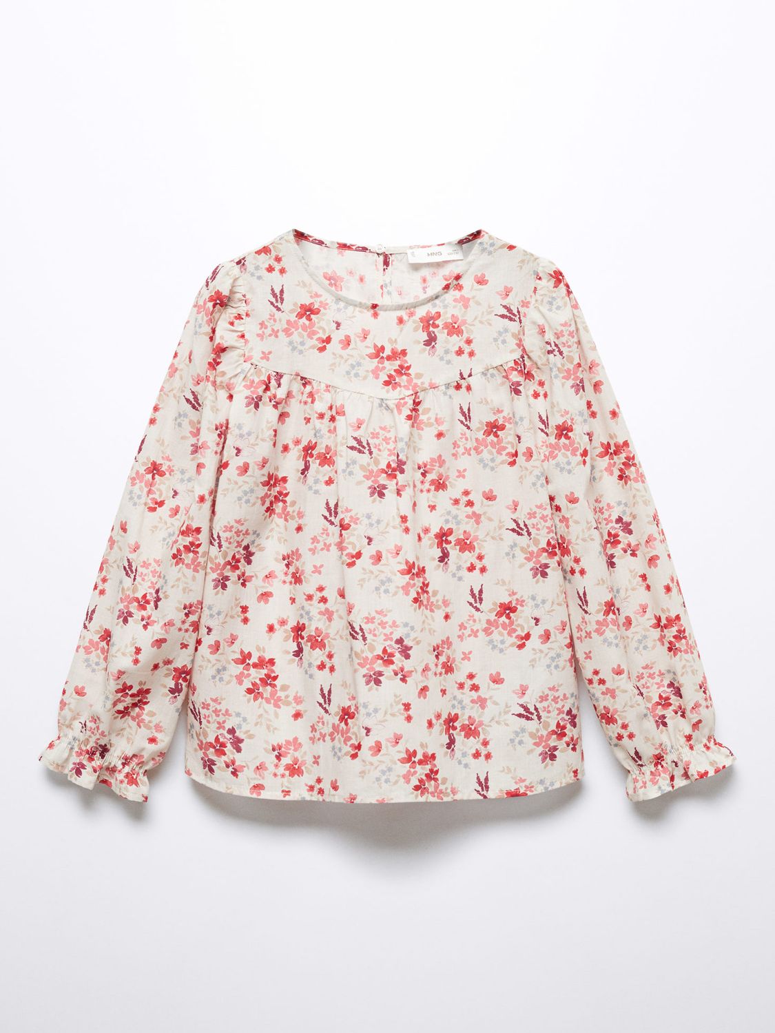 MANGO Floral Print Blouse in Pink | Endource