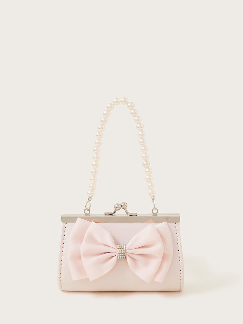 Monsoon Kids' Embellished Bow Bag in Pink | endource