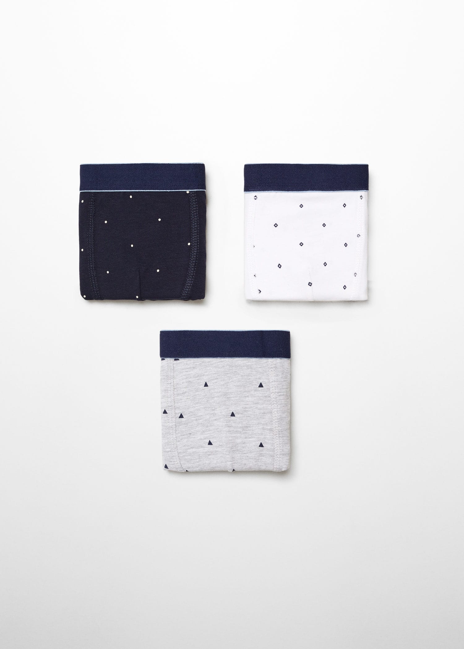 MANGO 3 Boxer Pack in Light Heather Grey | endource