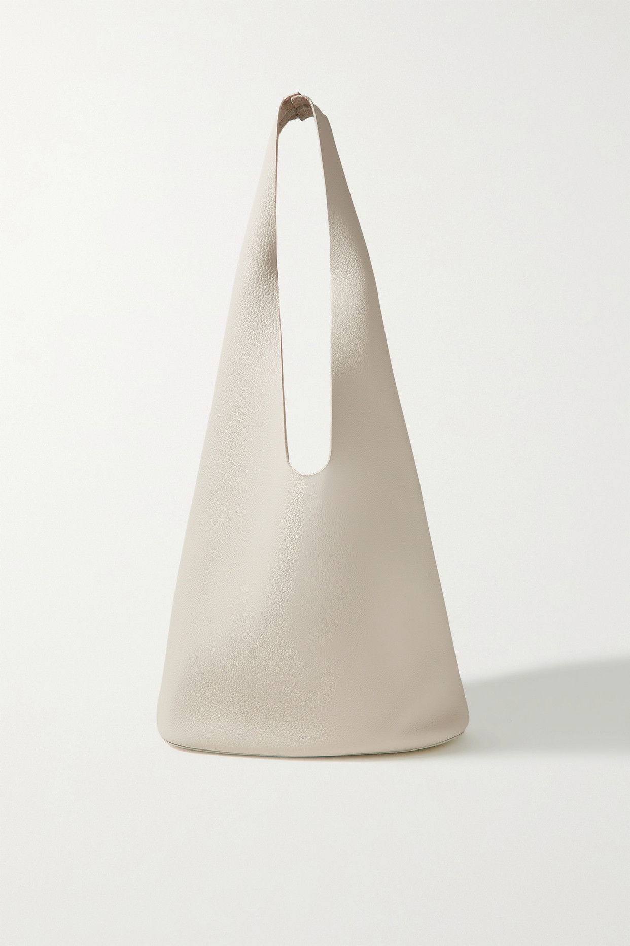 THE ROW Bindle Textured Shoulder Bag in Ivory | endource