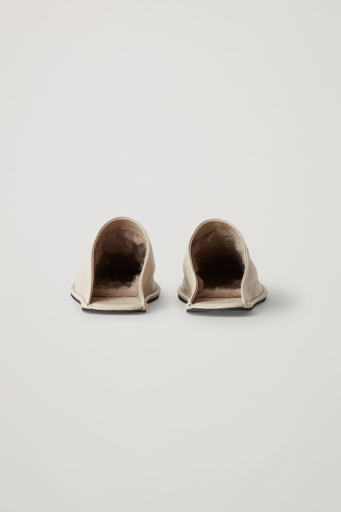 COS Lined Leather Slippers | endource