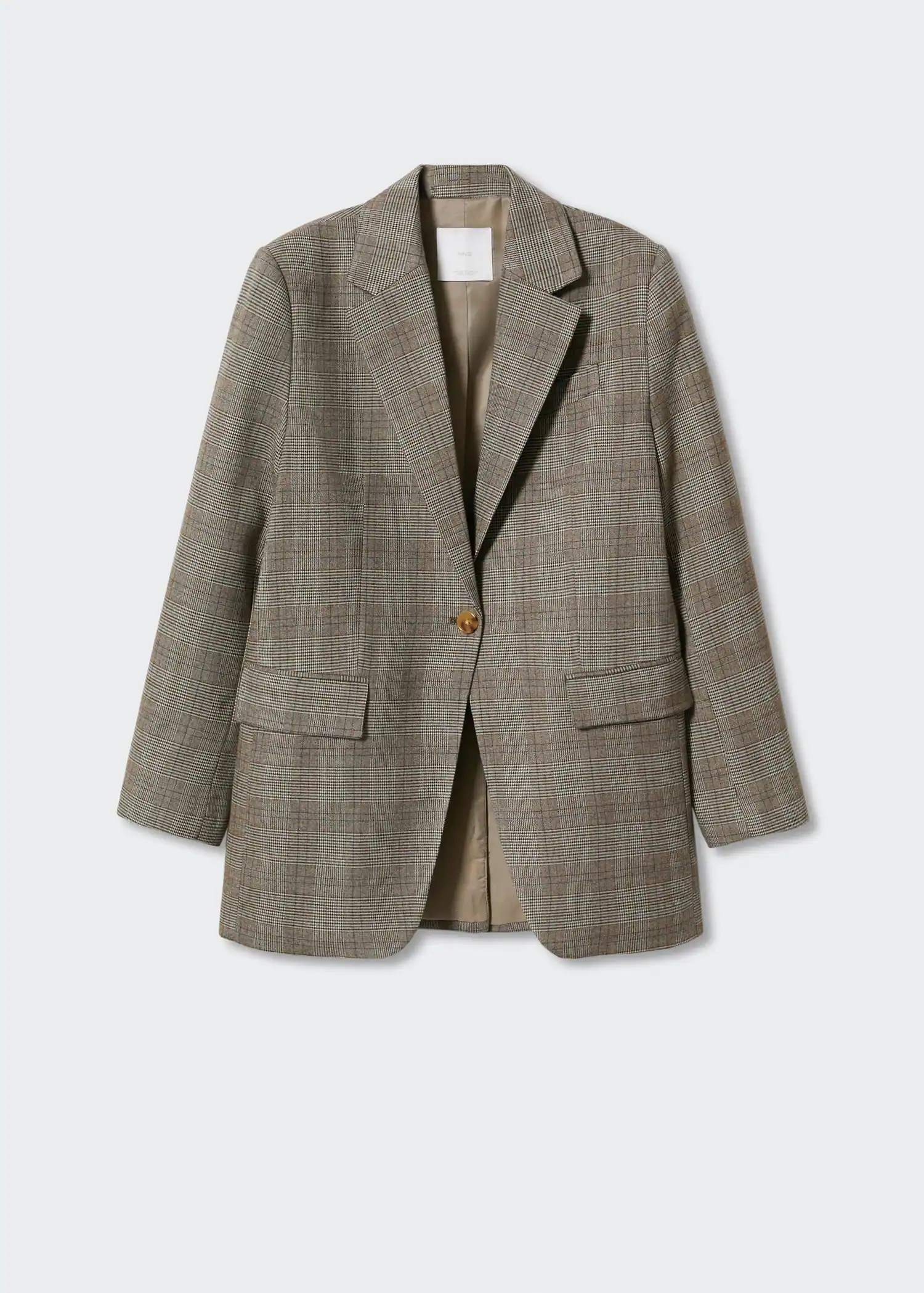 MANGO Check Suit Blazer | endource