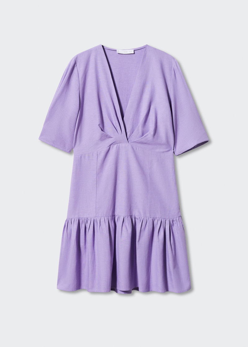 MANGO Fluted Hem Dress | Endource