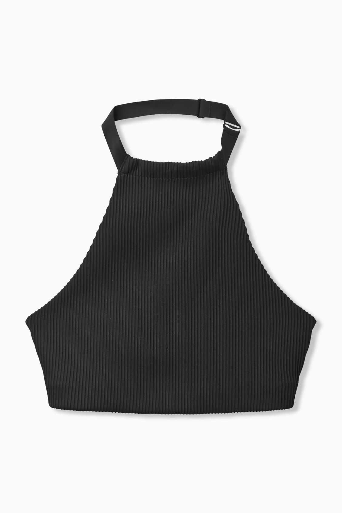 COS Halterneck Bikini Top in BLACK | Endource