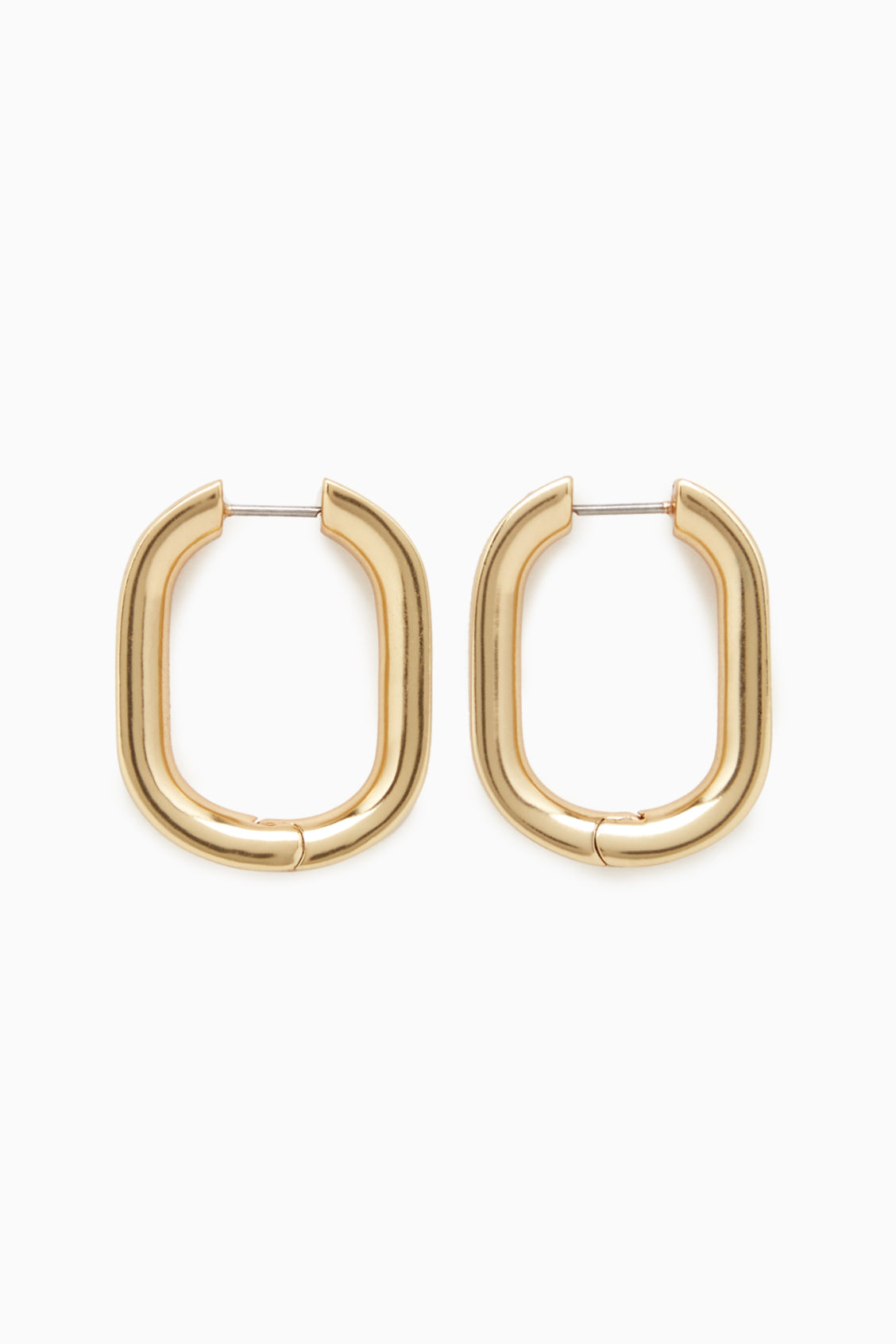 COS Oval Hoop Earrings in GOLD | Endource