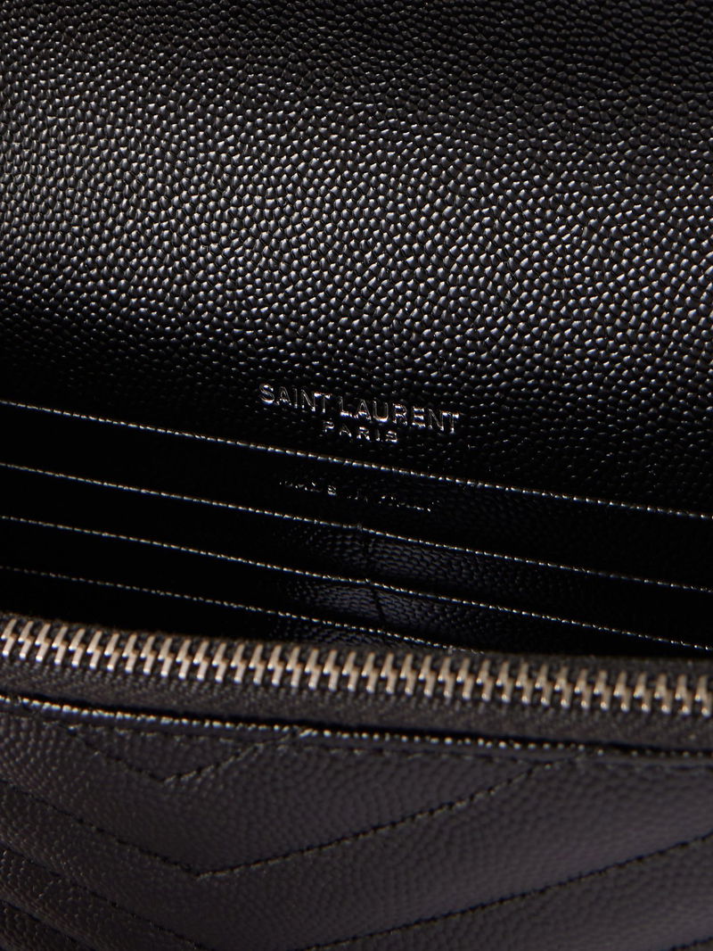 SAINT LAURENT Cassandre YSL-Logo Quilted-Leather Shoulder Bag | endource