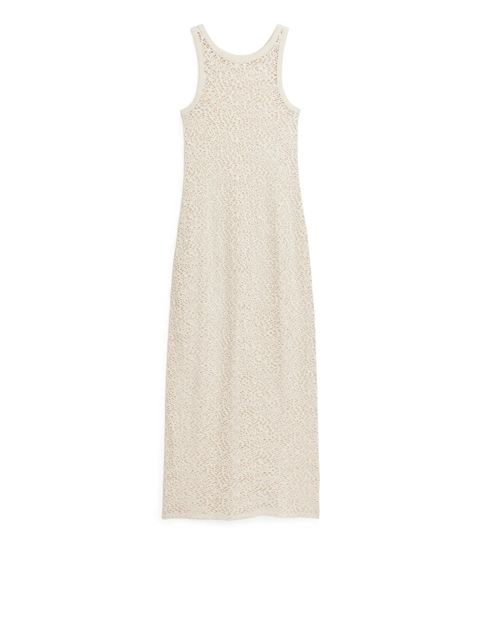 ARKET Lace Tank Dress in Off White | Endource