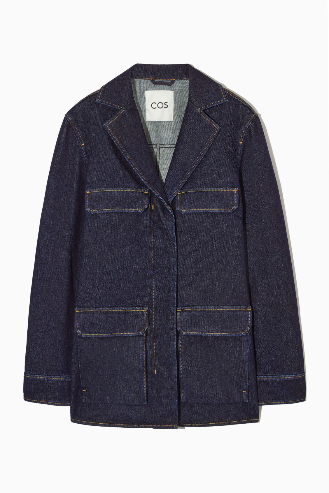 COS Utility-Style Denim Jacket in INDIGO | endource