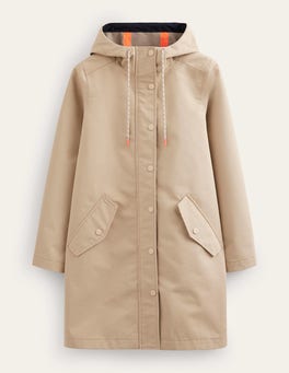 BODEN Wells Waterproof Coat in Neutral | endource