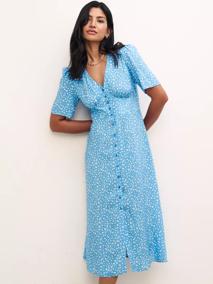 NOBODY'S CHILD Petite Alexa Mary Spot Midi Dress | endource