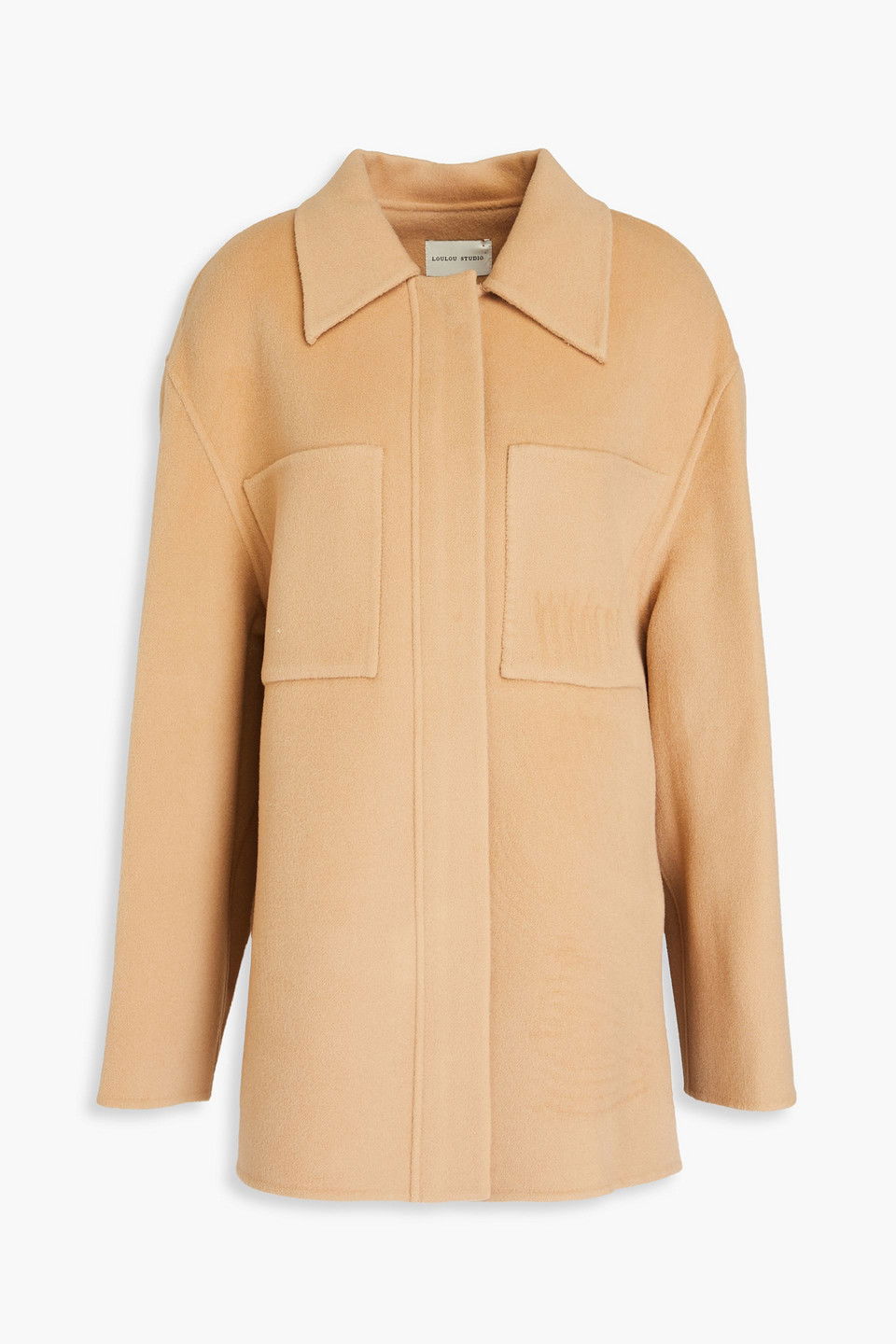 LOULOU STUDIO Riva Wool And Cashmere-Blend Felt Jacket in Brown | Endource