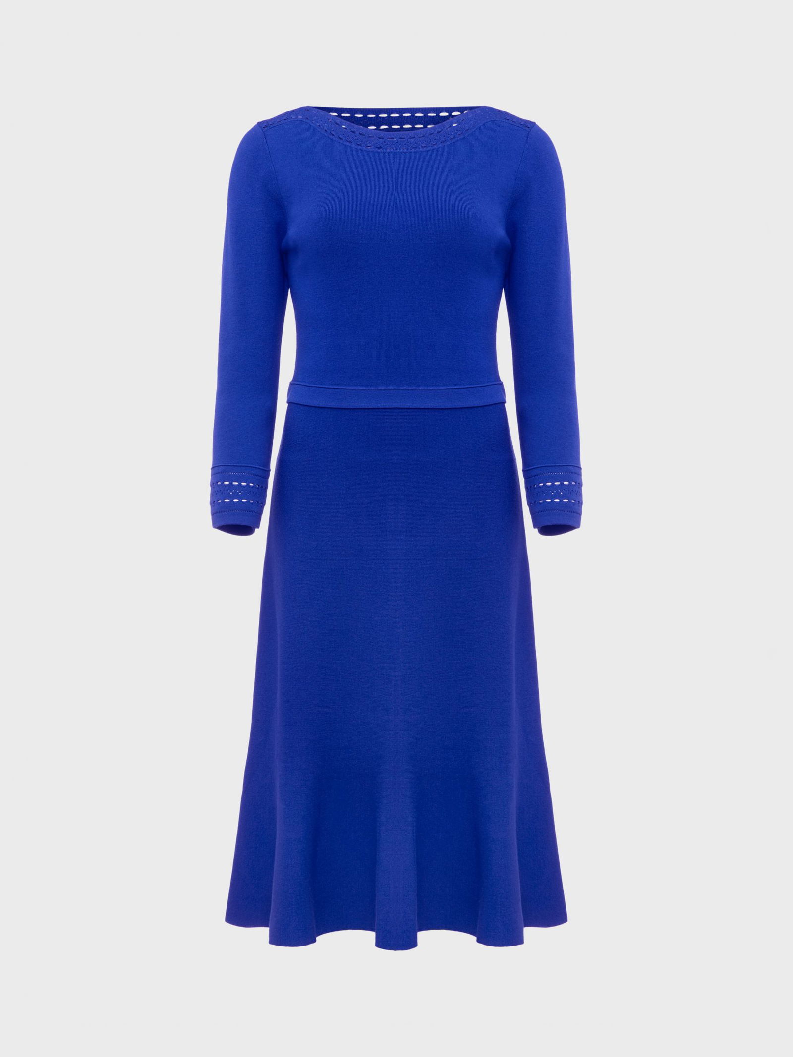 HOBBS Quinn Knitted Dress in Egyptian Blue | endource