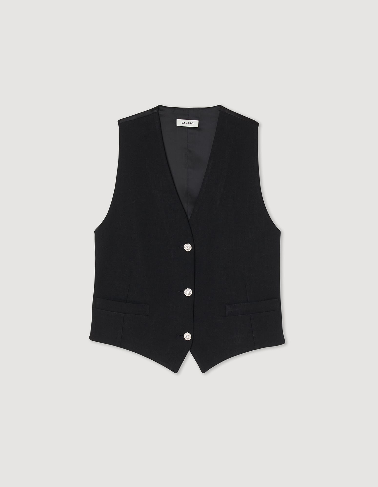 SANDRO Masculine Rhinestone Waistcoat | endource