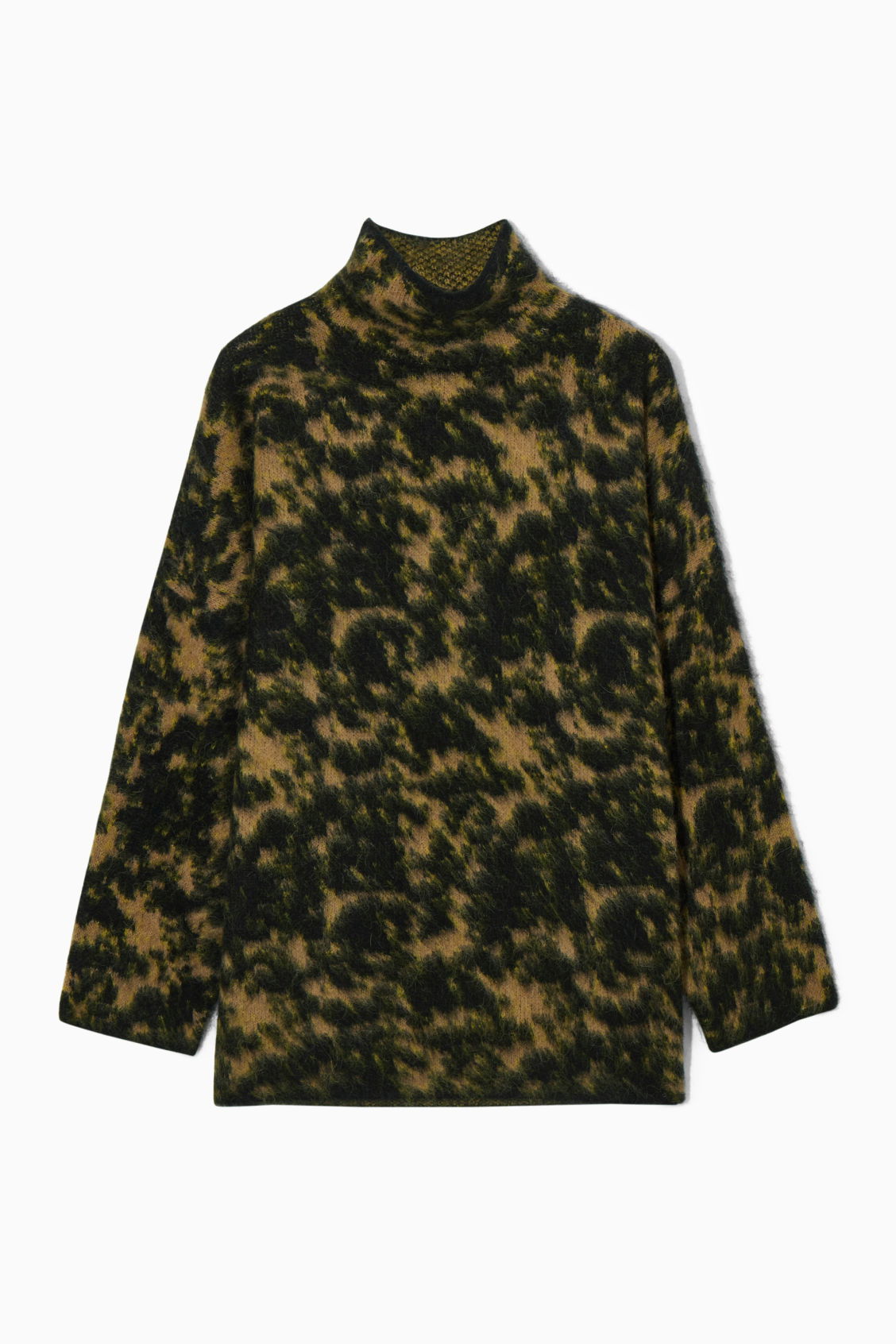 COS Tortoiseshell-Jacquard Alpaca-Blend Jumper | endource