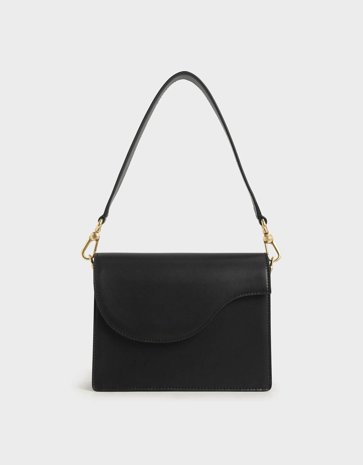 CHARLES & KEITH Angular Flap Shoulder Bag | endource