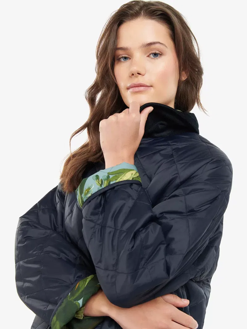 BARBOUR Barbour x House of Hackney - Gransden Reversible Quilted Jacket in Blue | endource