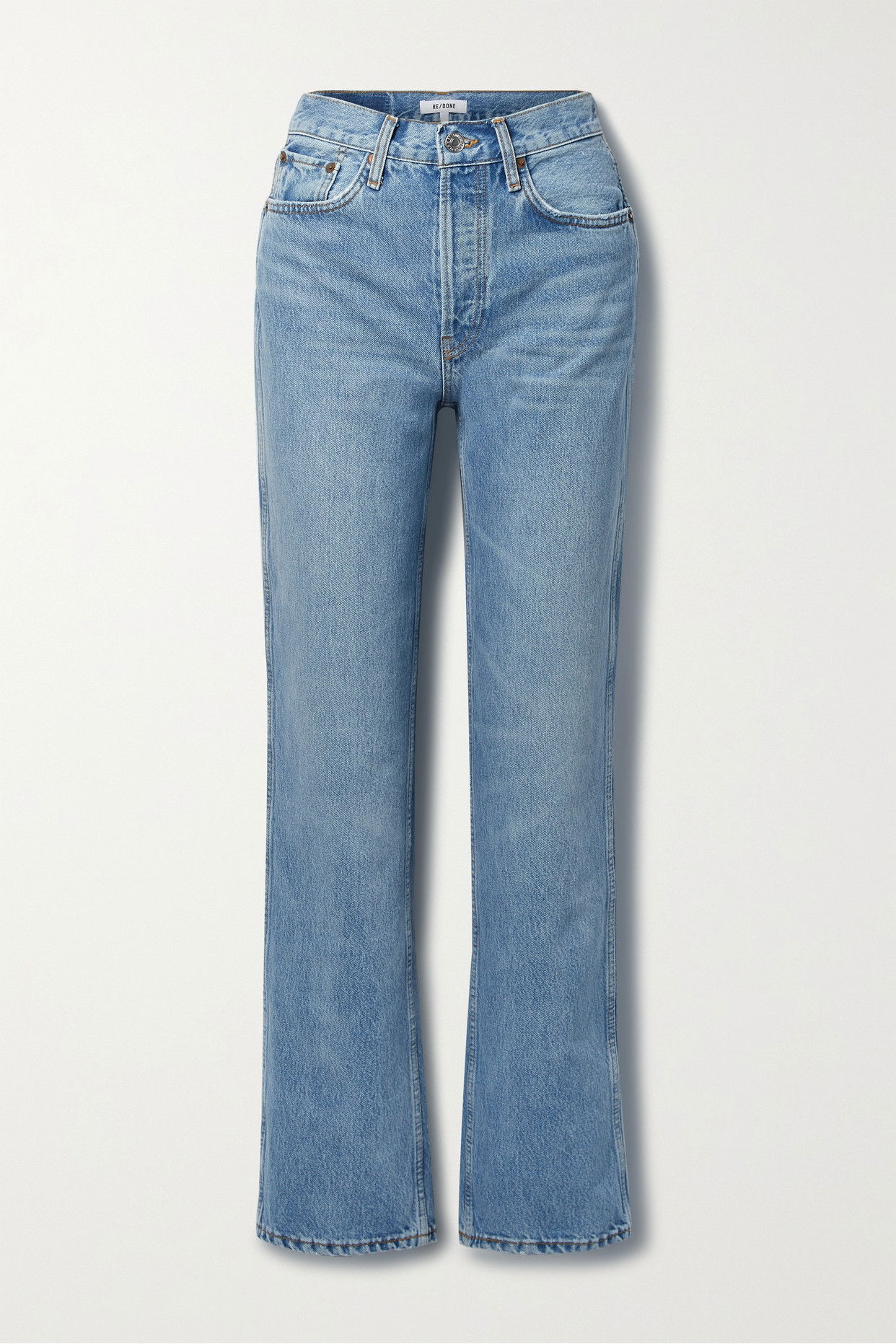 Redone 90s High-Rise Straight-Leg Jeans in Blue | endource