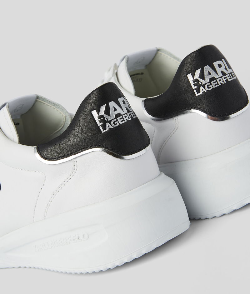 KARL LAGERFELD K/Ikonik Kapri Run Trainers in White | Endource