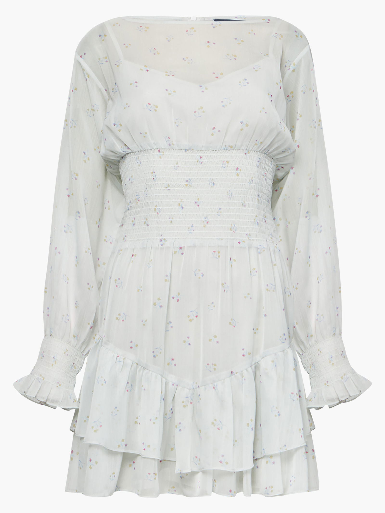 FRENCH CONNECTION Cecilia Hallie Ruffle Mini Dress | endource