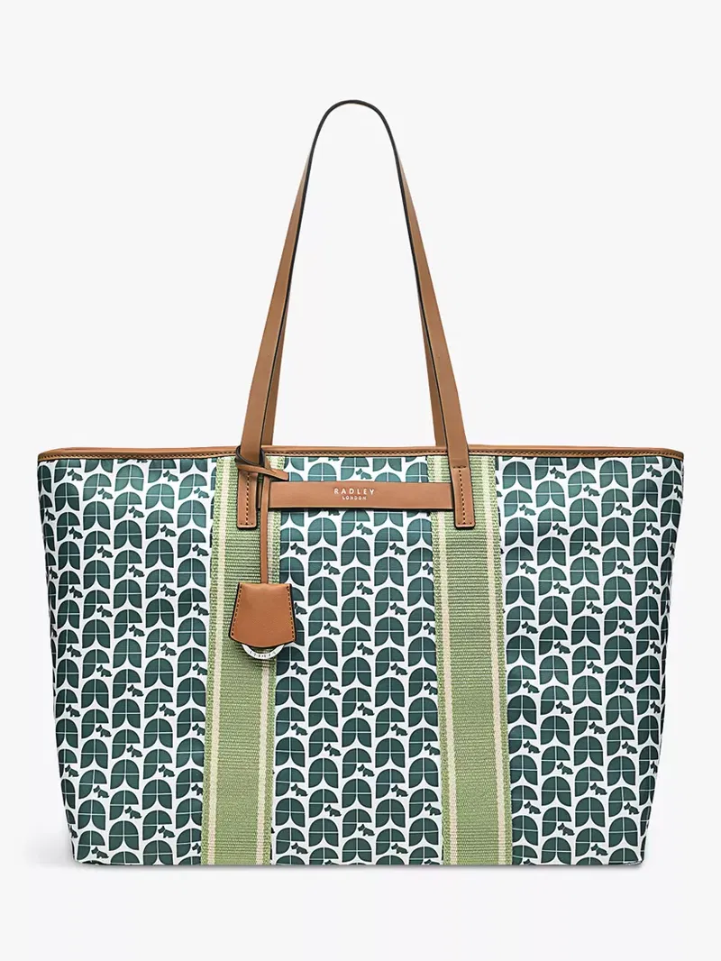 RADLEY Finsbury Park Lily Pad Recycled Zip Top Shoulder Bag in Green ...