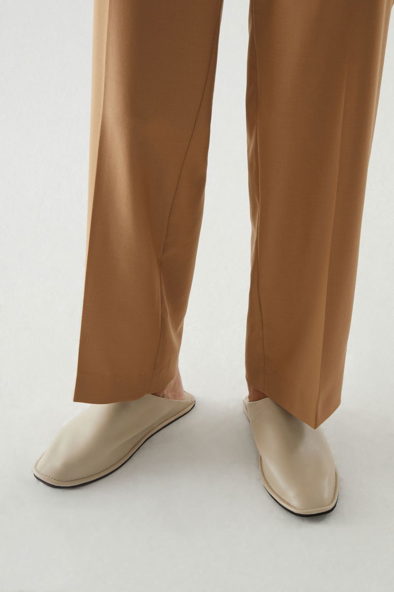 COS Lined Leather Slippers | endource