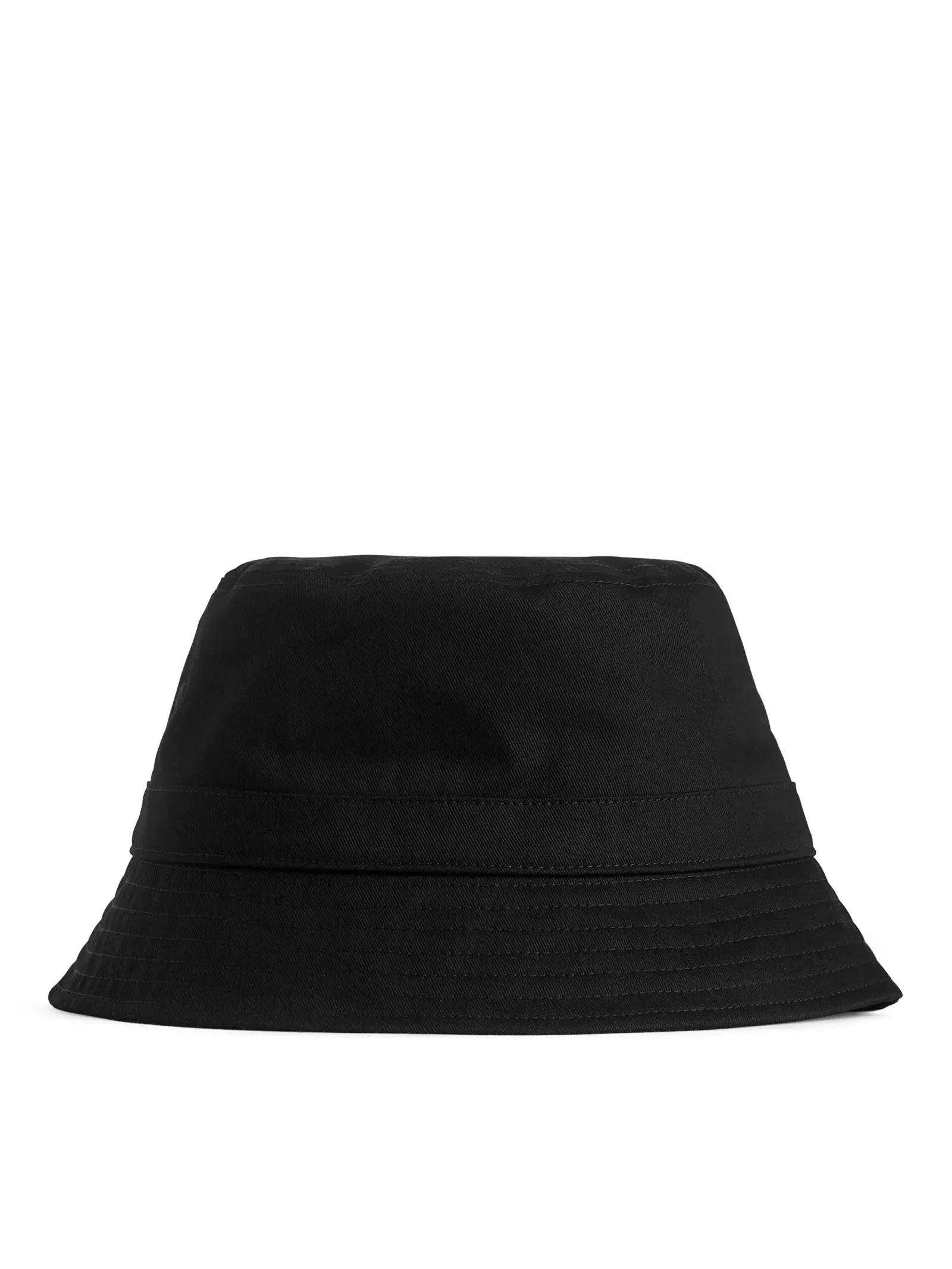 ARKET Cotton Twill Bucket Hat in Black | endource