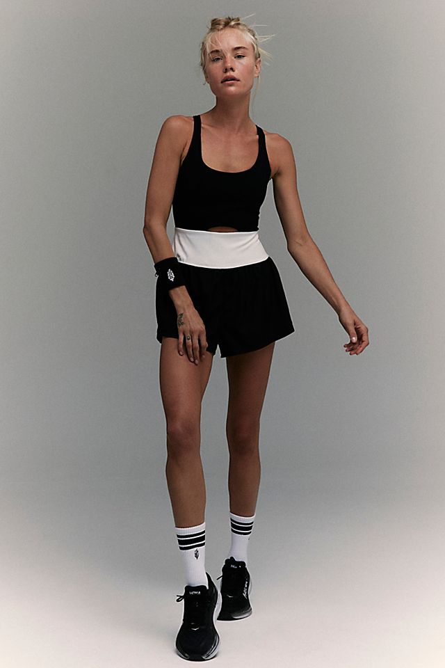 FREE PEOPLE Righteous Runsie Colorblock in Black Combo | endource