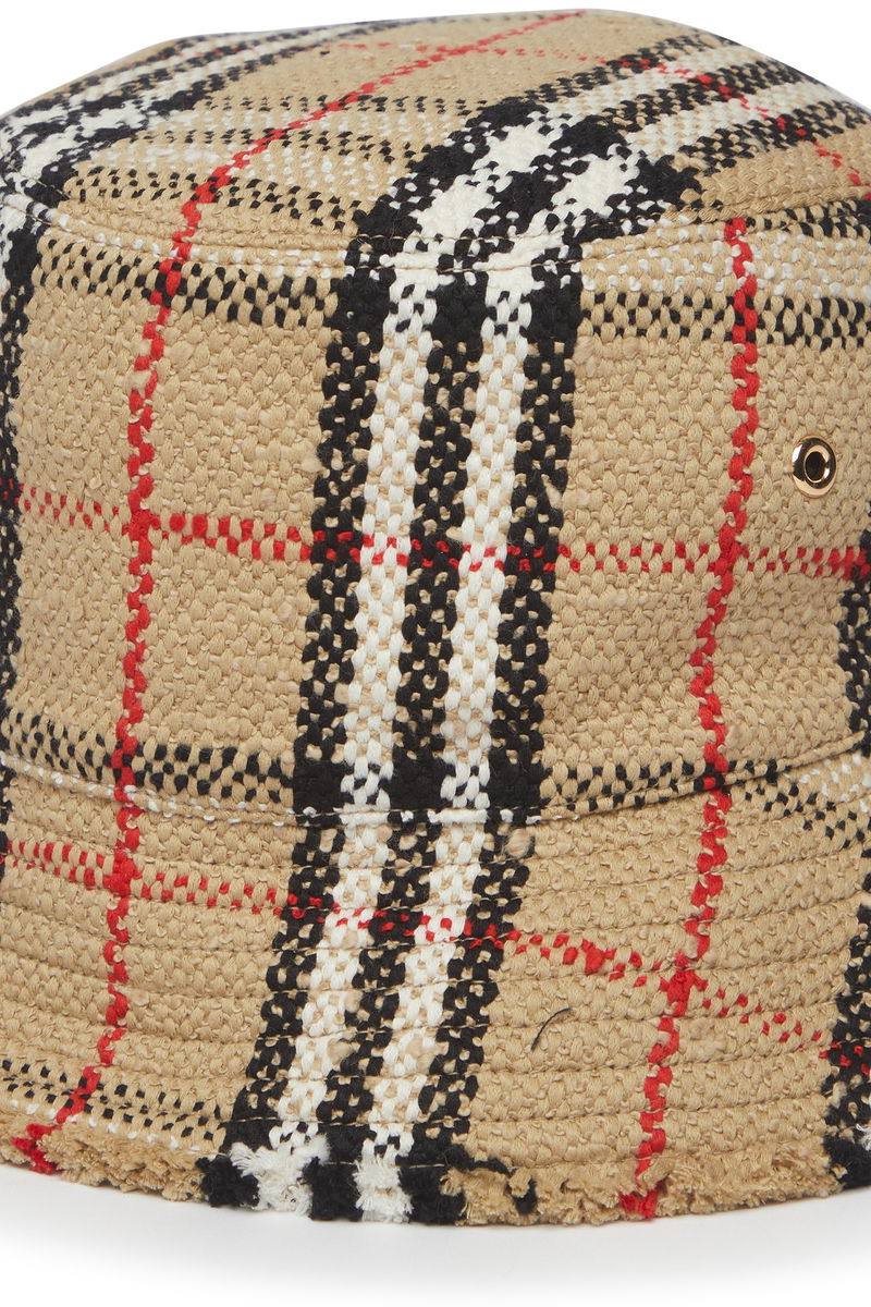 BURBERRY Check Hat in Archive Beige Chk | Endource
