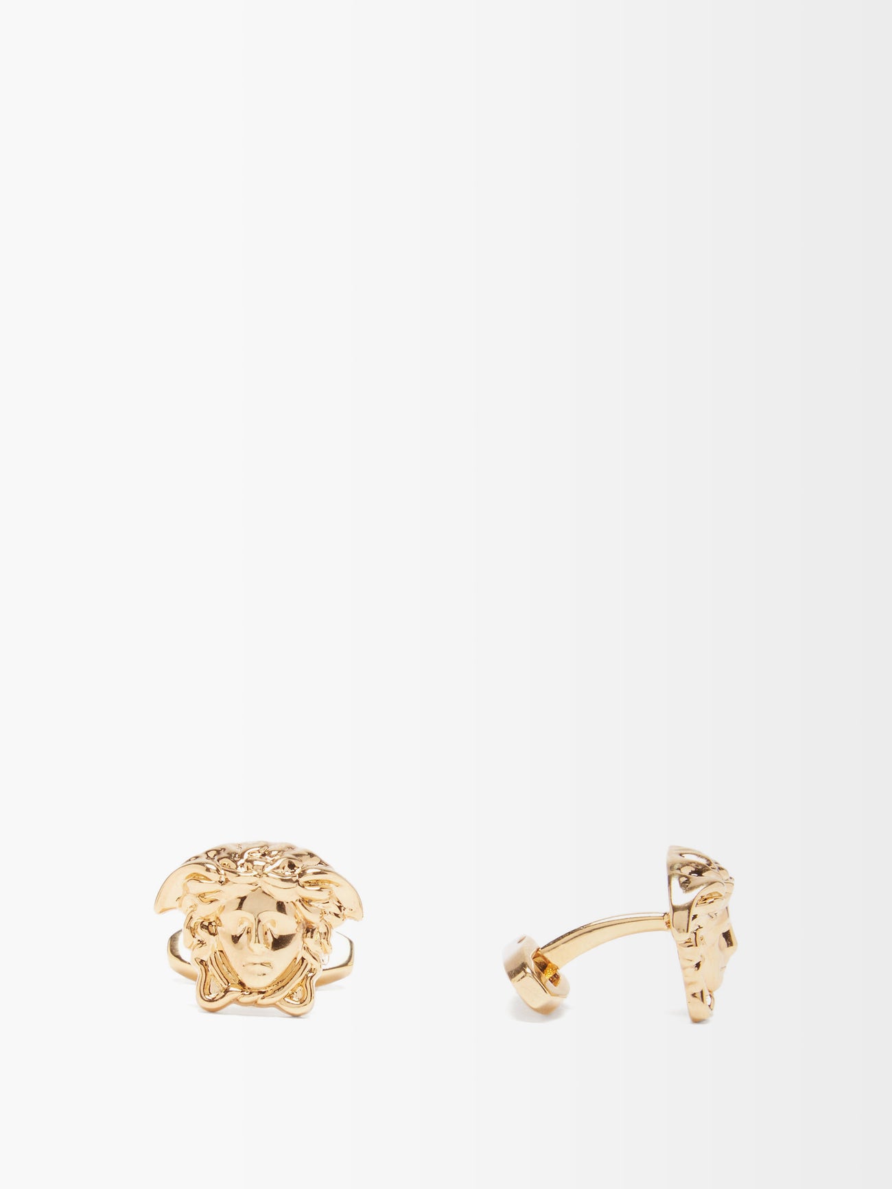Versace Medusa-Head Cufflinks in Gold | endource