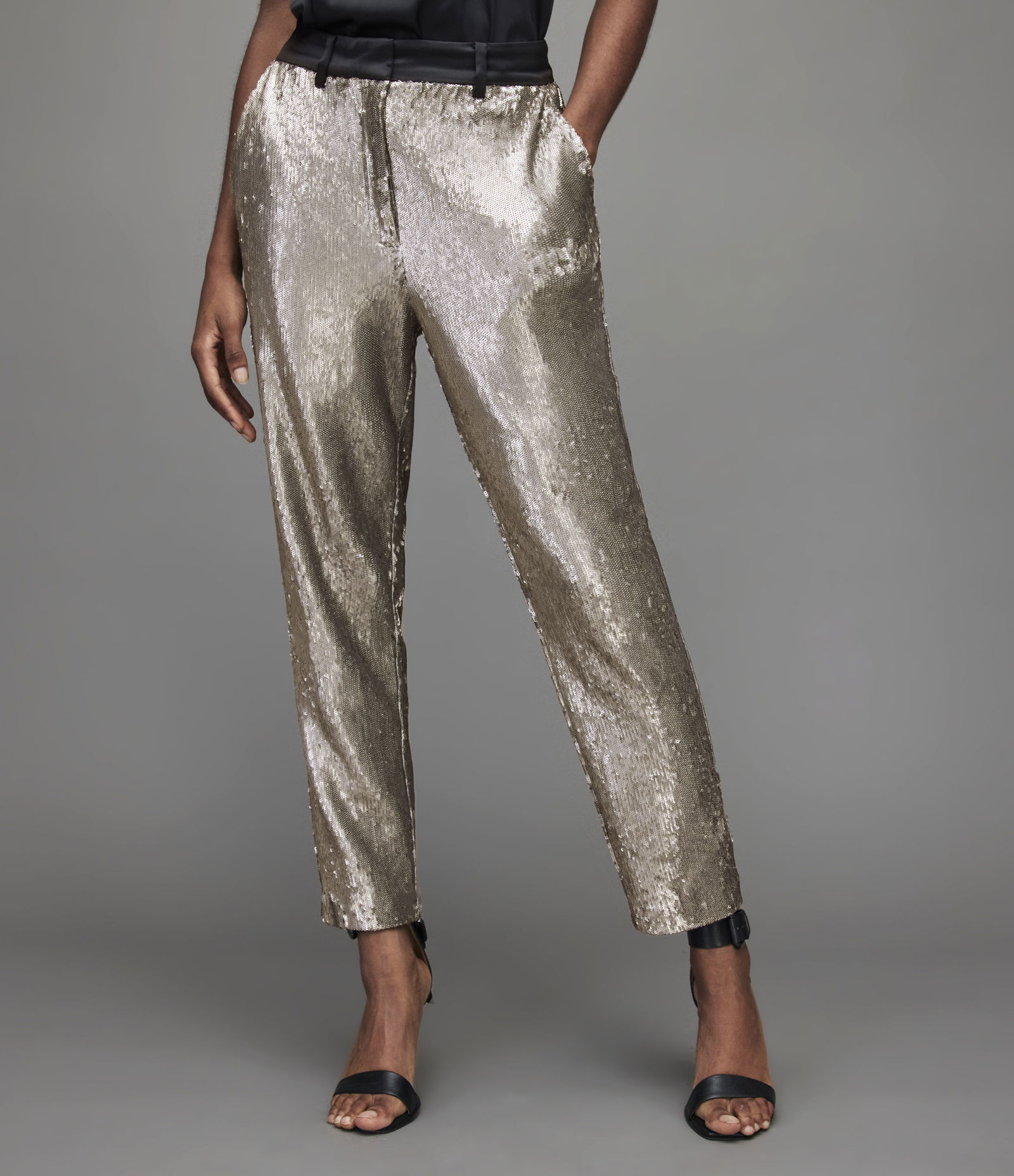 ALLSAINTS Leigh Sequin Slim Trousers | endource