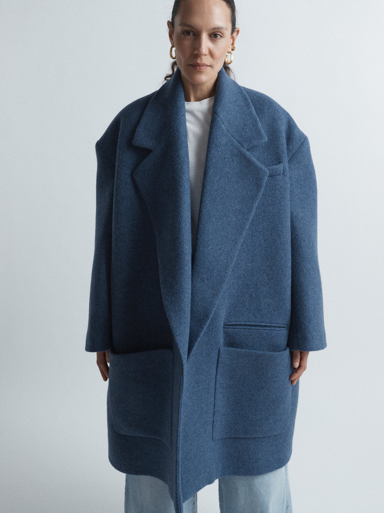 RAEY Super Oversized Wool-Blend Coat | endource