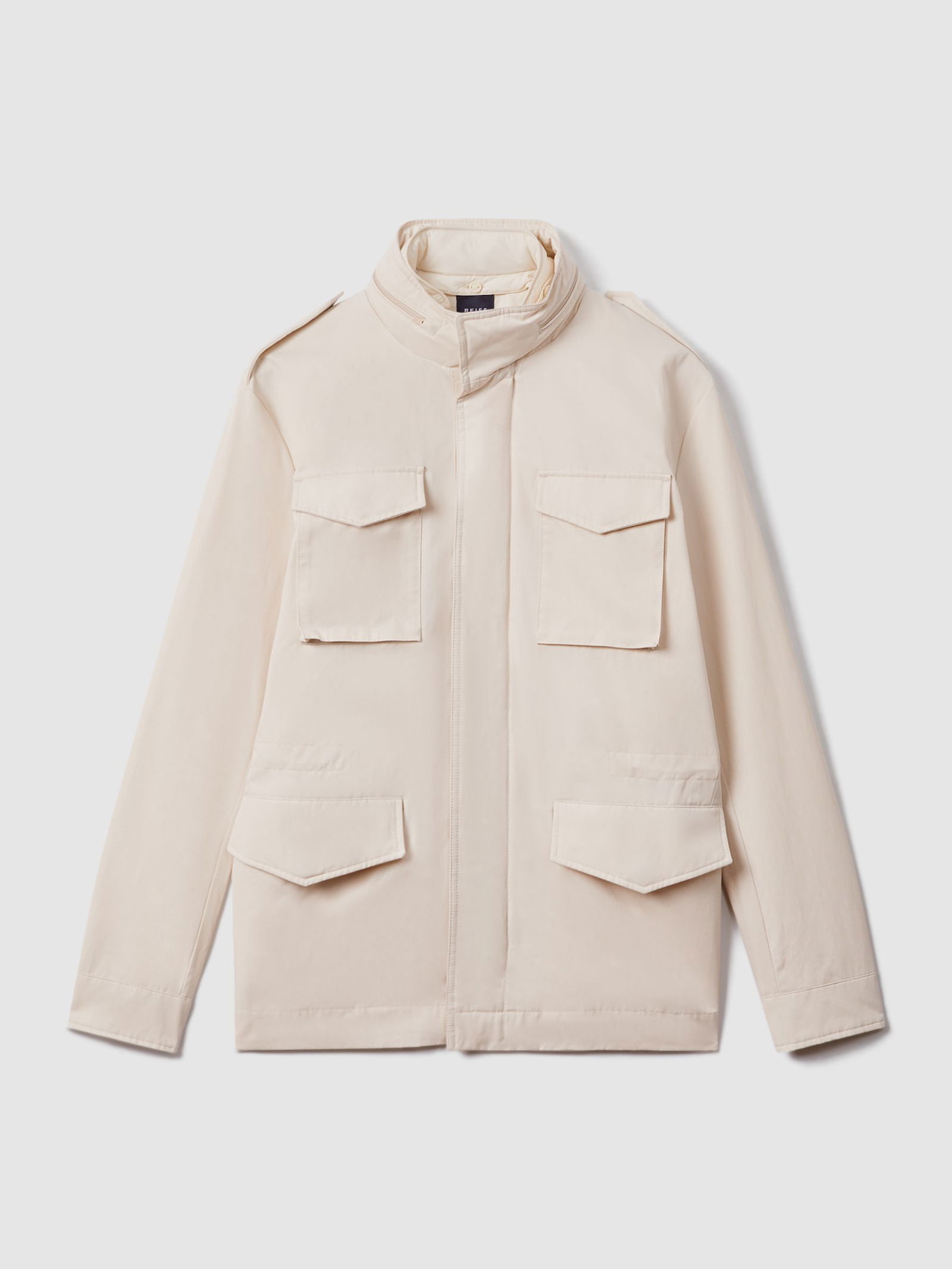 REISS Reiss x McLaren F1 - Grid Water Repellent Field Jacket in Stone ...