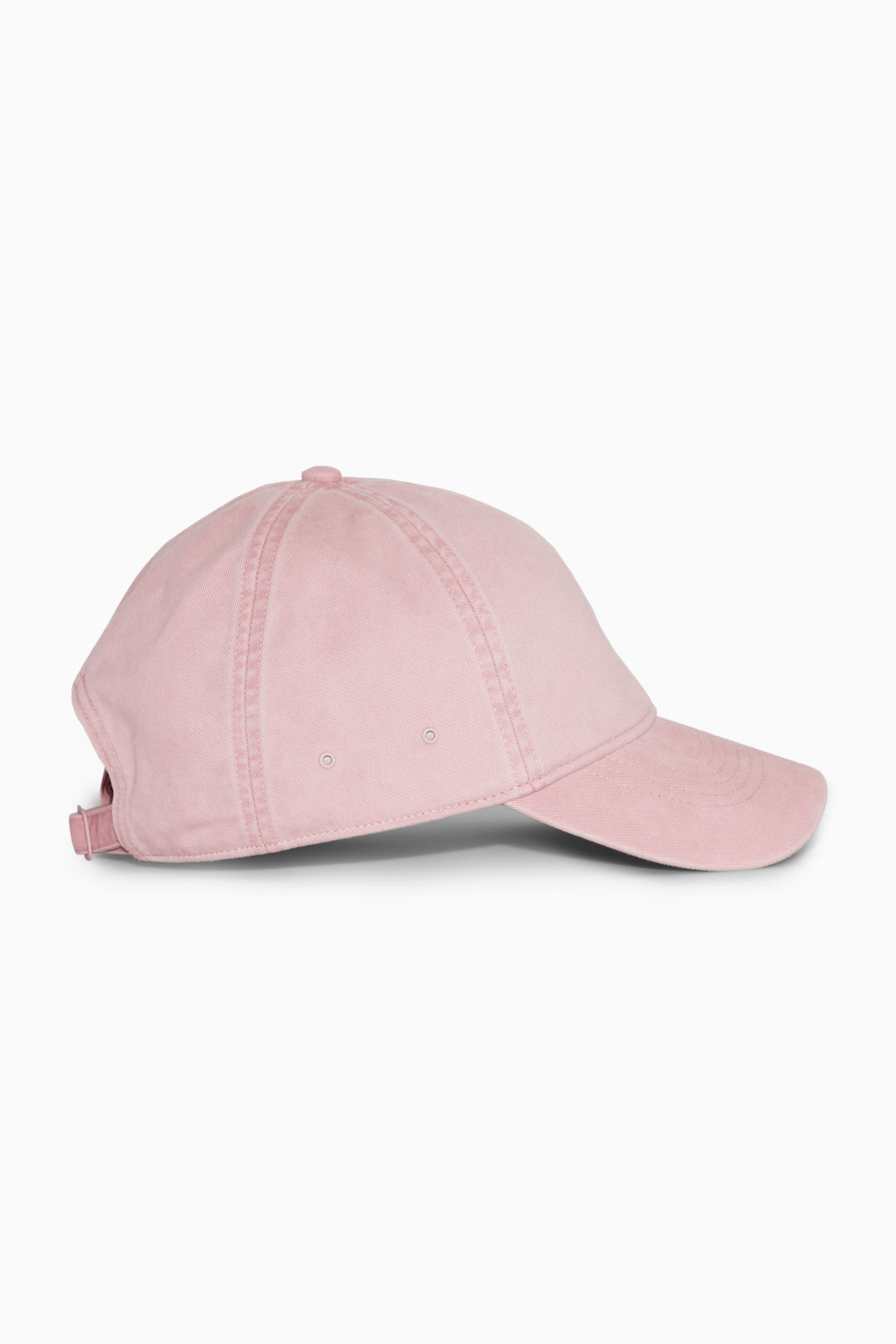 COS Washed Cotton-Twill Baseball Cap in LIGHT PINK | endource