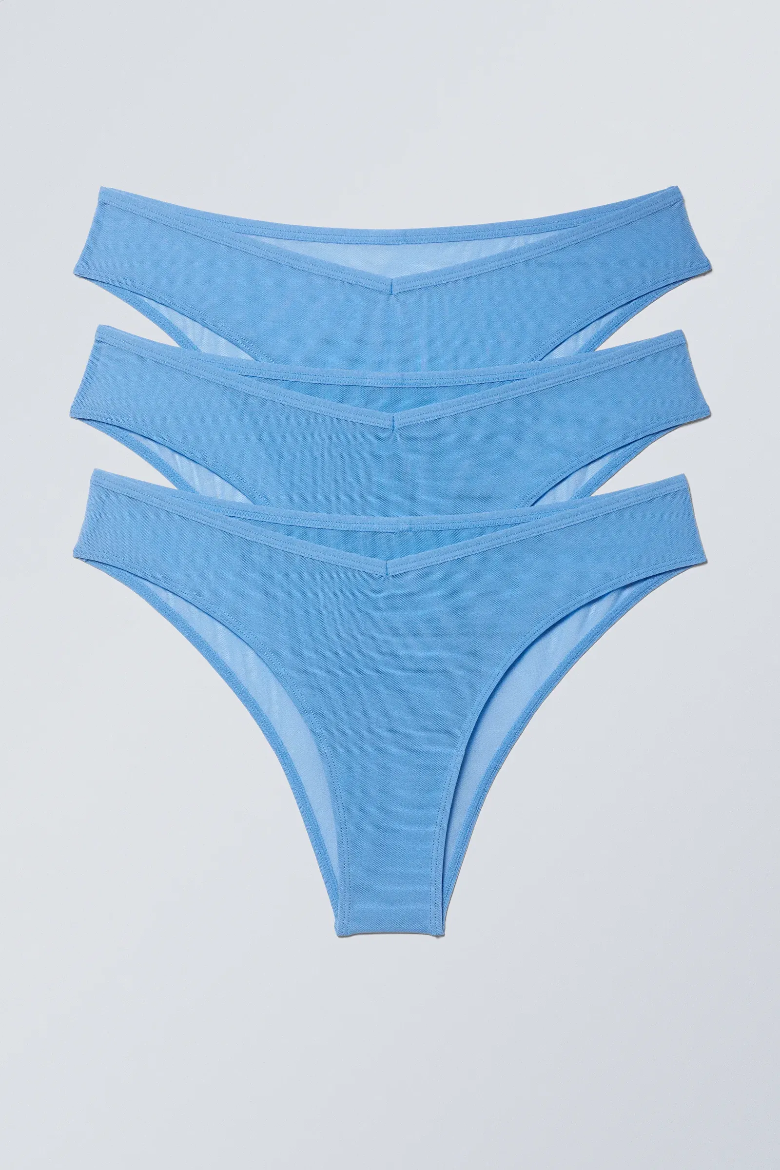 WEEKDAY 3-Pack Bonnie Brazilian Briefs in Bright Blue | Endource