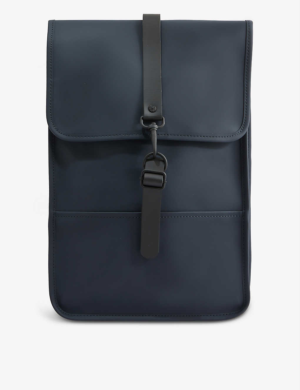RAINS Mini Coated-Canvas Backpack in NAVY | endource