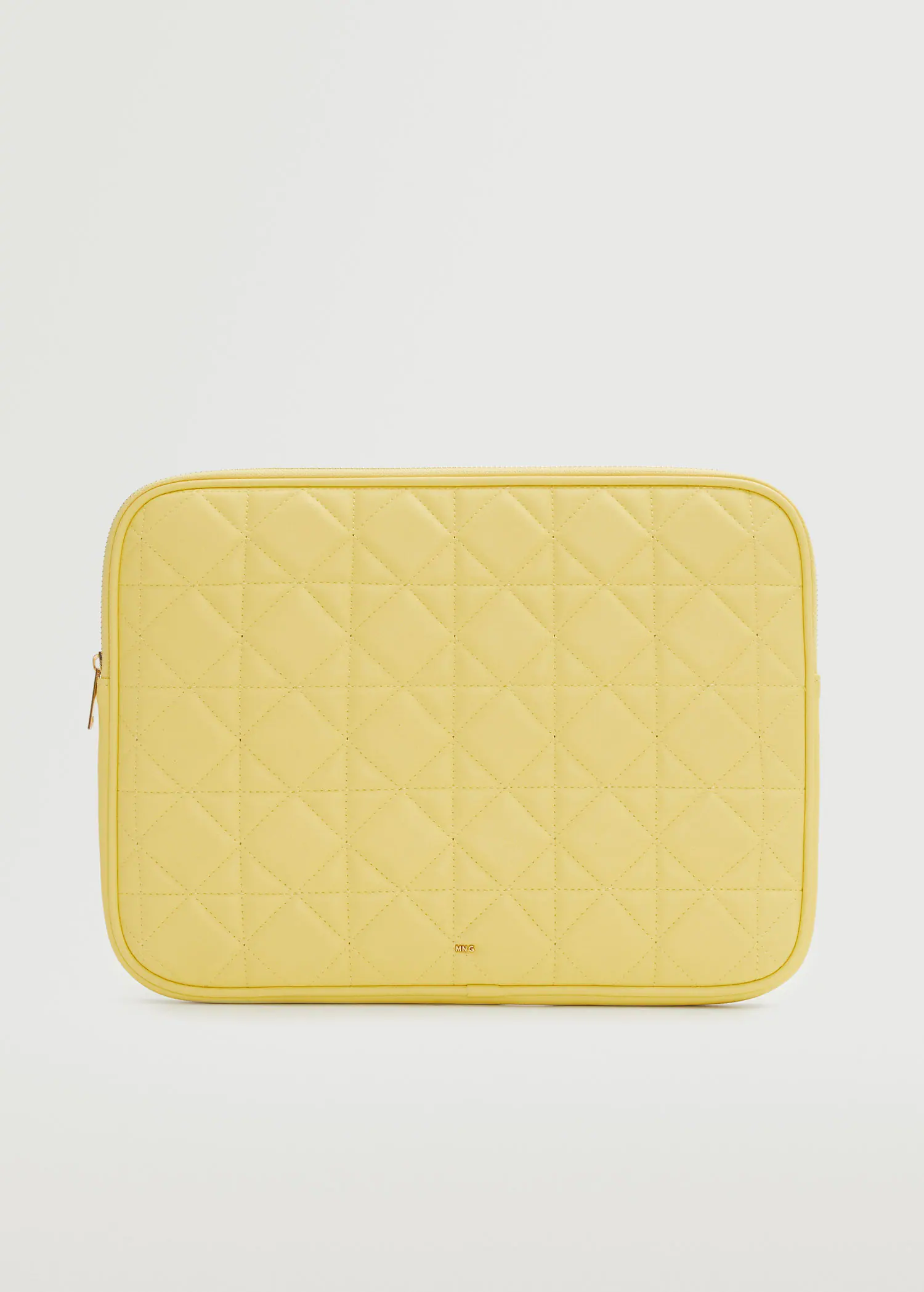 MANGO Padded Laptop Case in Pastel Yellow | Endource
