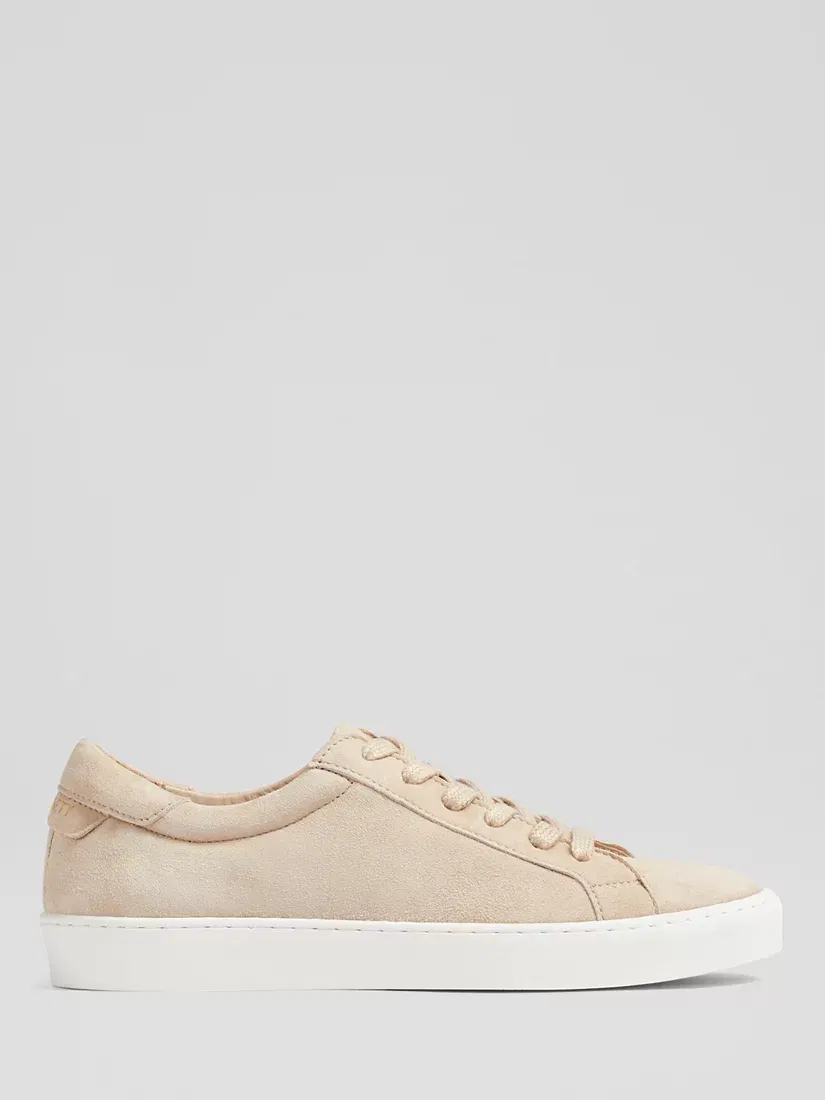 L.K. BENNETT Jasper Suede Trainers in Trench | Endource