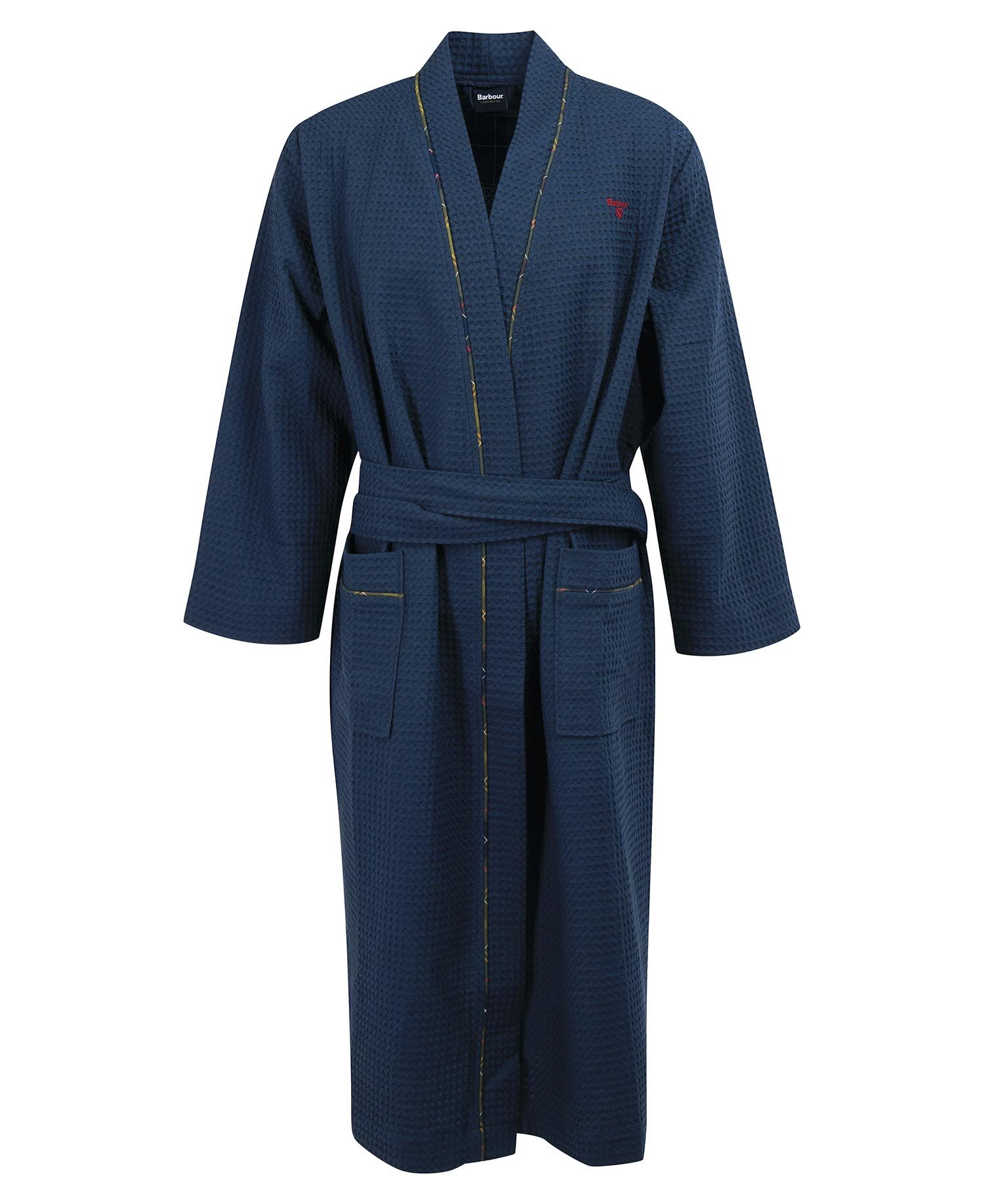 Barbour Hadrian Night Robe in Classic Navy | Endource
