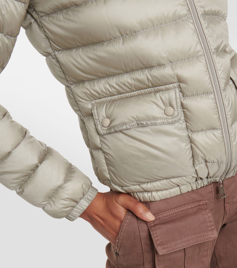 MONCLER Lans Quilted Down Jacket in Grey | endource