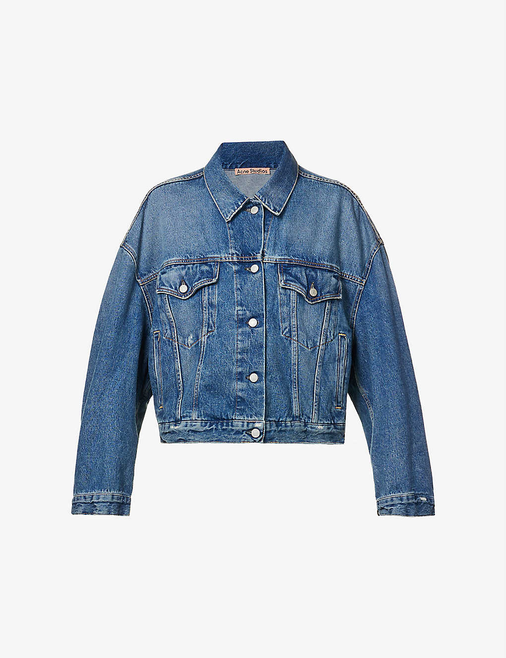ACNE STUDIOS Morris Oversized Denim Jacket in MIDBLUE | Endource