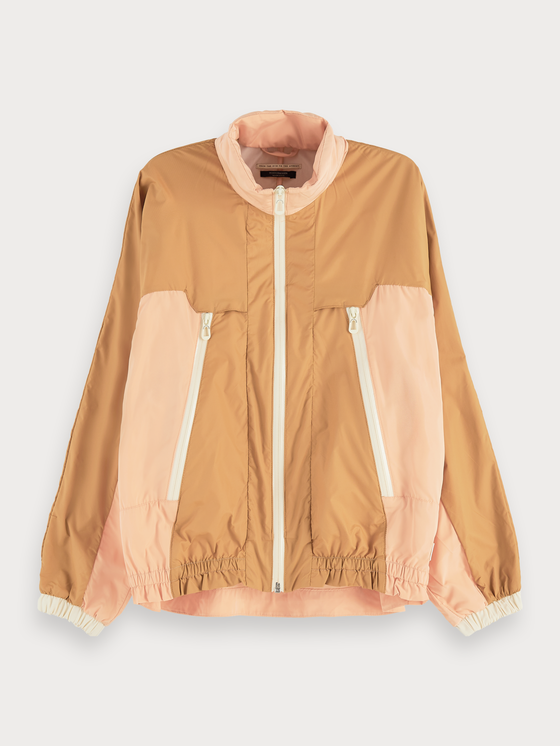 SCOTCH & SODA Long Sleeve Zip Up Wind Breaker Jacket in Combo A | endource