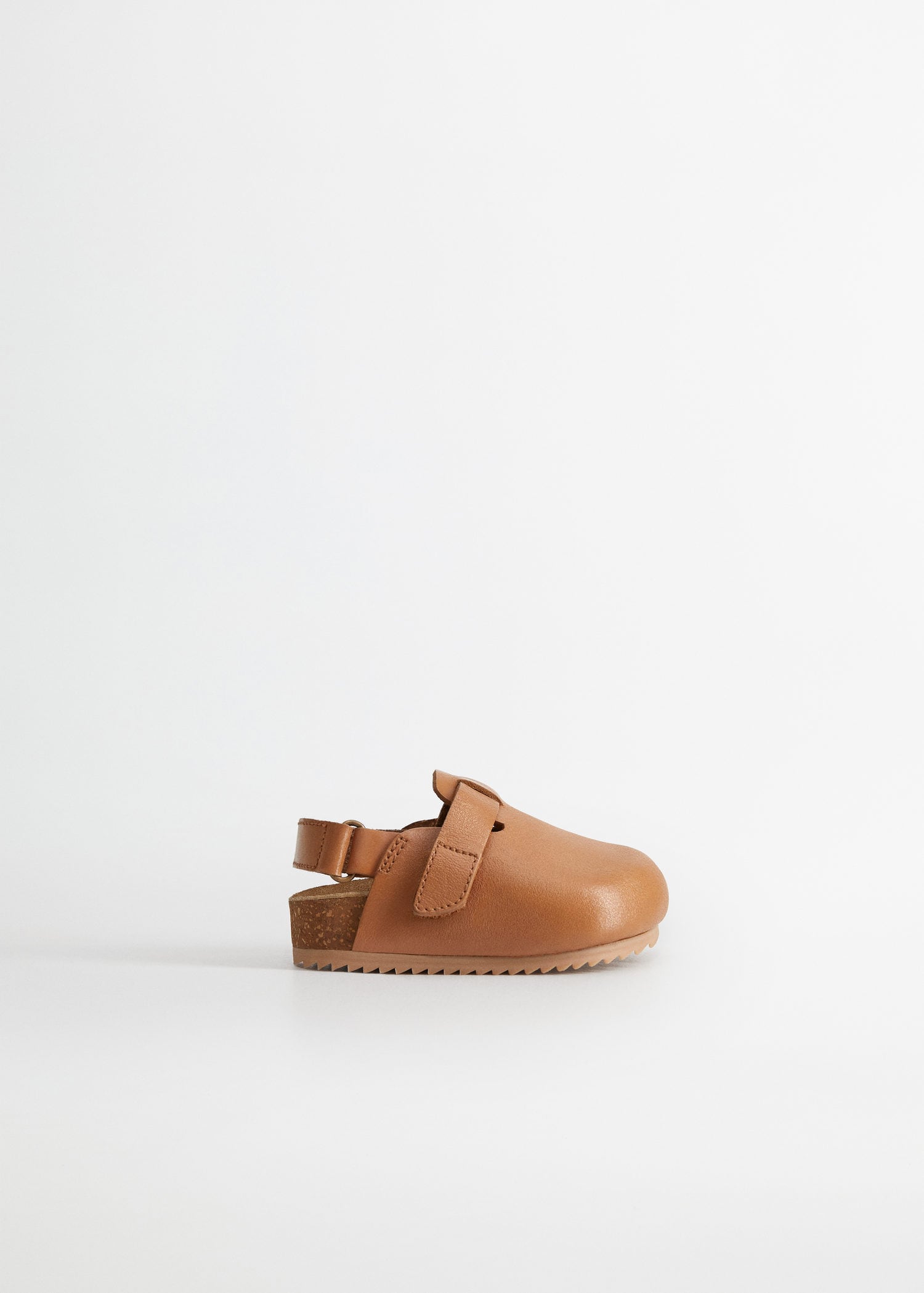 MANGO Leather Clog in Brown | endource